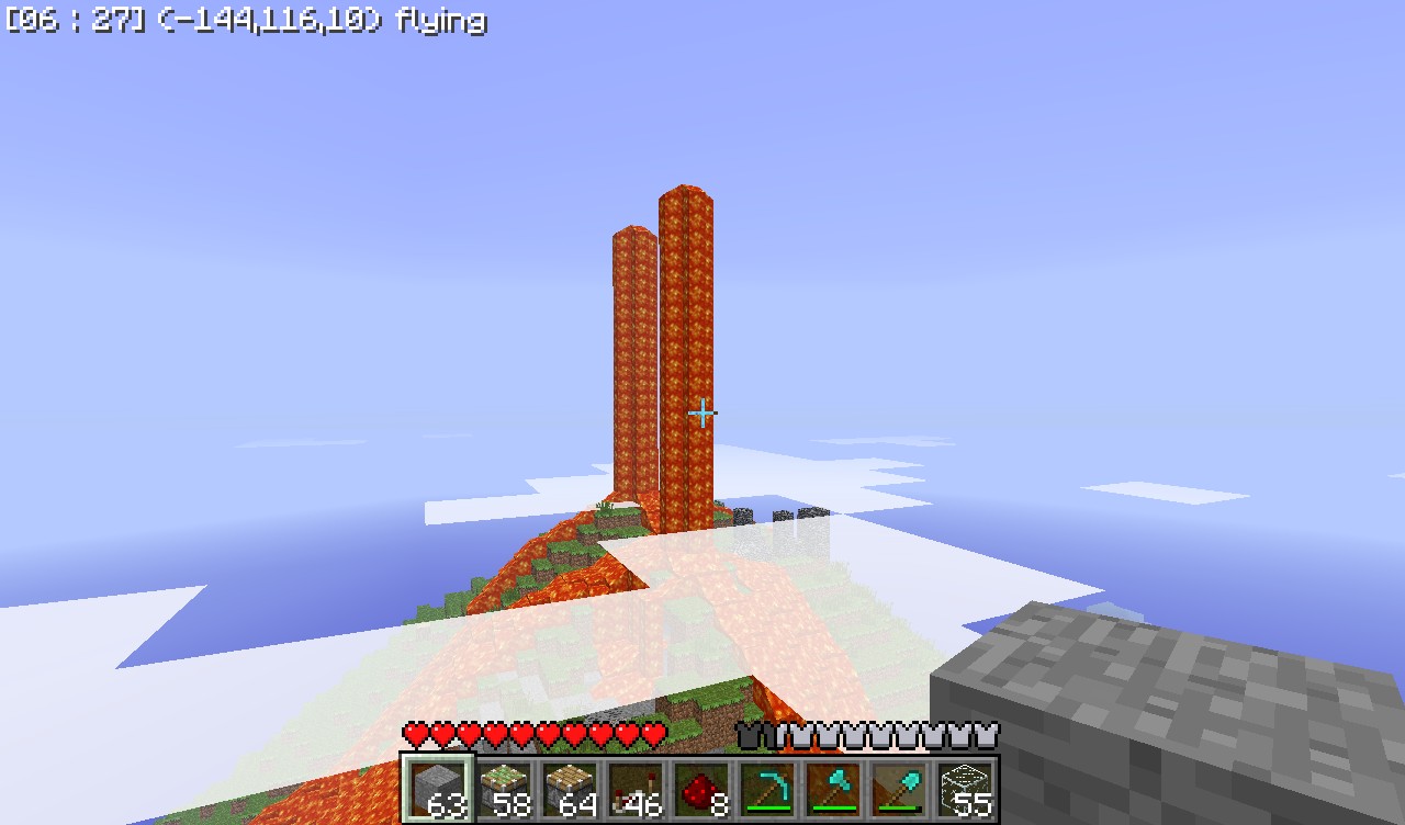 Piston house with hidden stairs and door Minecraft Map