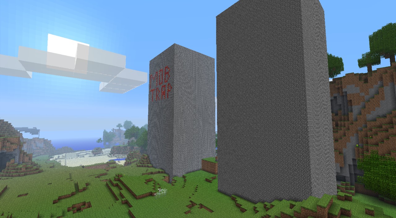 bedrock to sky towers Minecraft Map