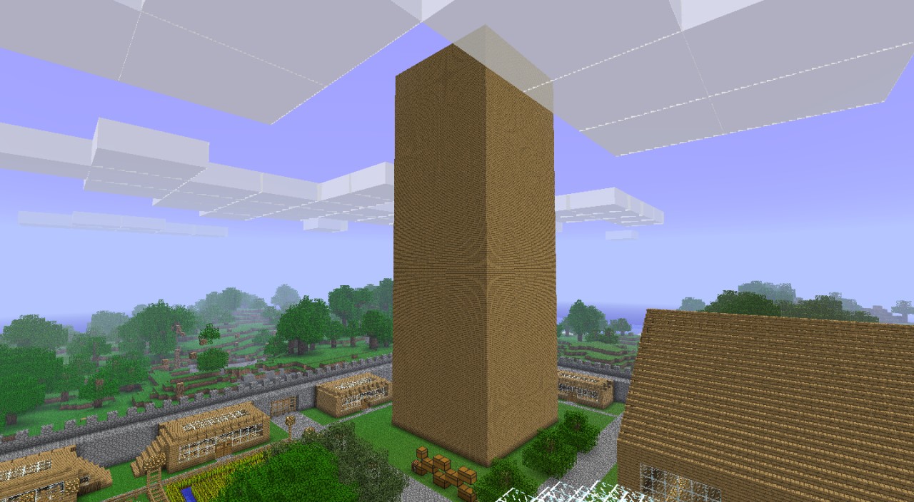 bedrock to sky towers Minecraft Map