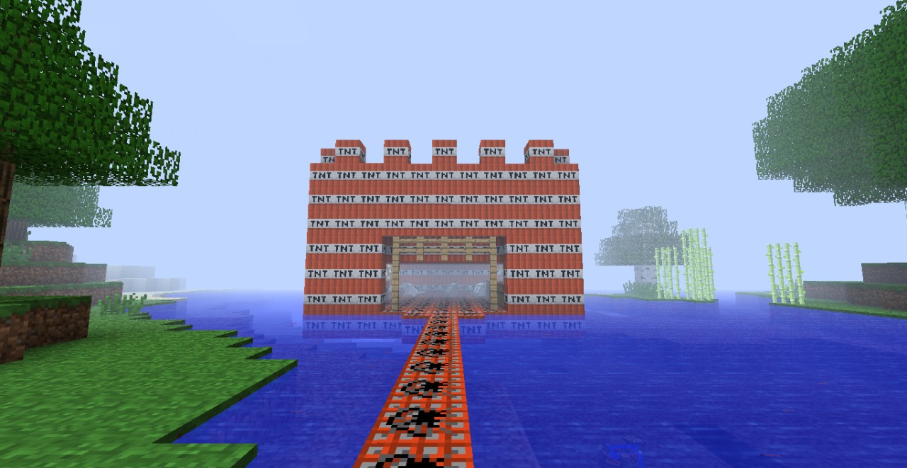 TNT Castle (WOLF SPAWN!) Minecraft Map