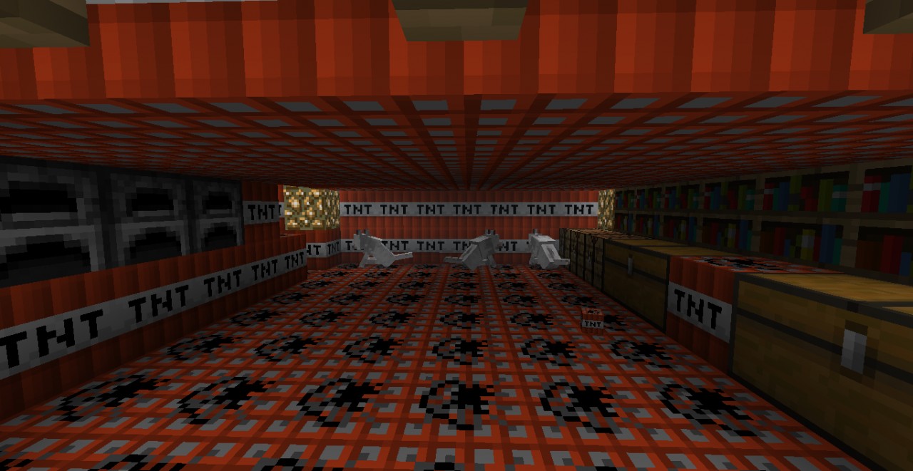 TNT Castle (WOLF SPAWN!) Minecraft Map