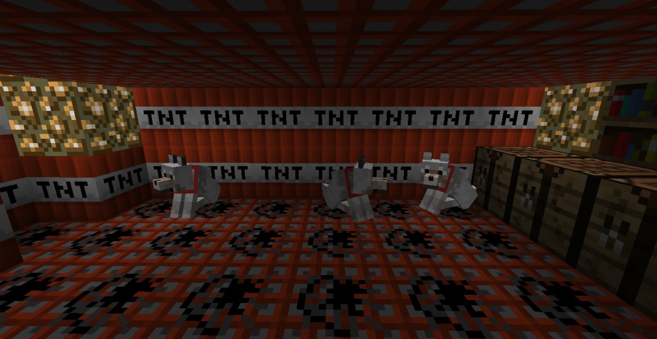 TNT Castle (WOLF SPAWN!) Minecraft Map