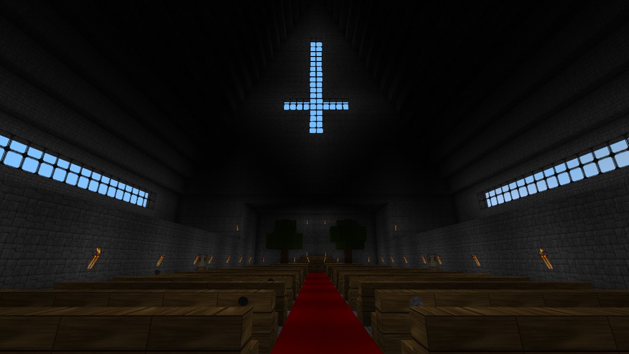 Cathedral style church Minecraft Map