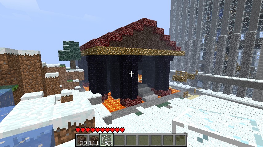 Nether temple Minecraft Map