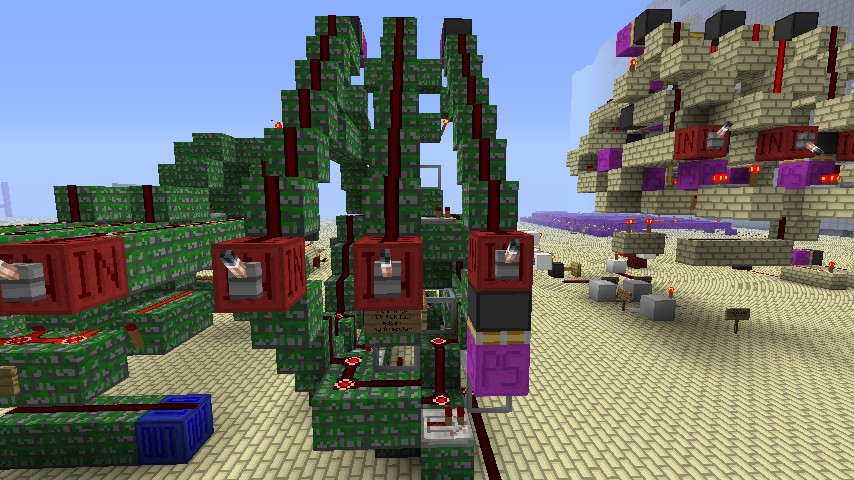 Most Efficient Full Adder Possible Minecraft Map