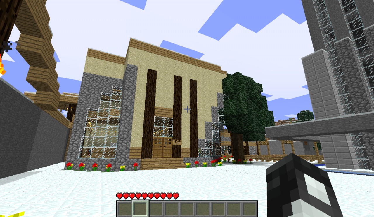 Council of elders and Library Minecraft Map