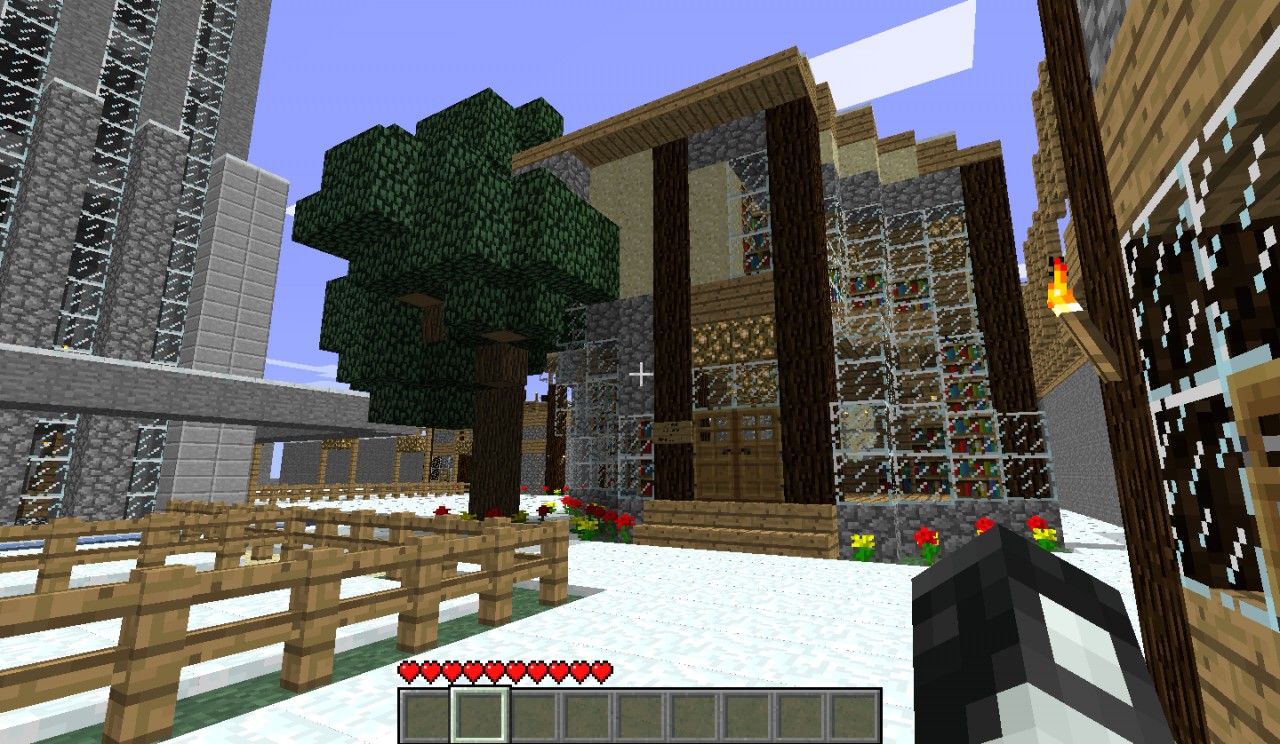 Council of elders and Library Minecraft Map