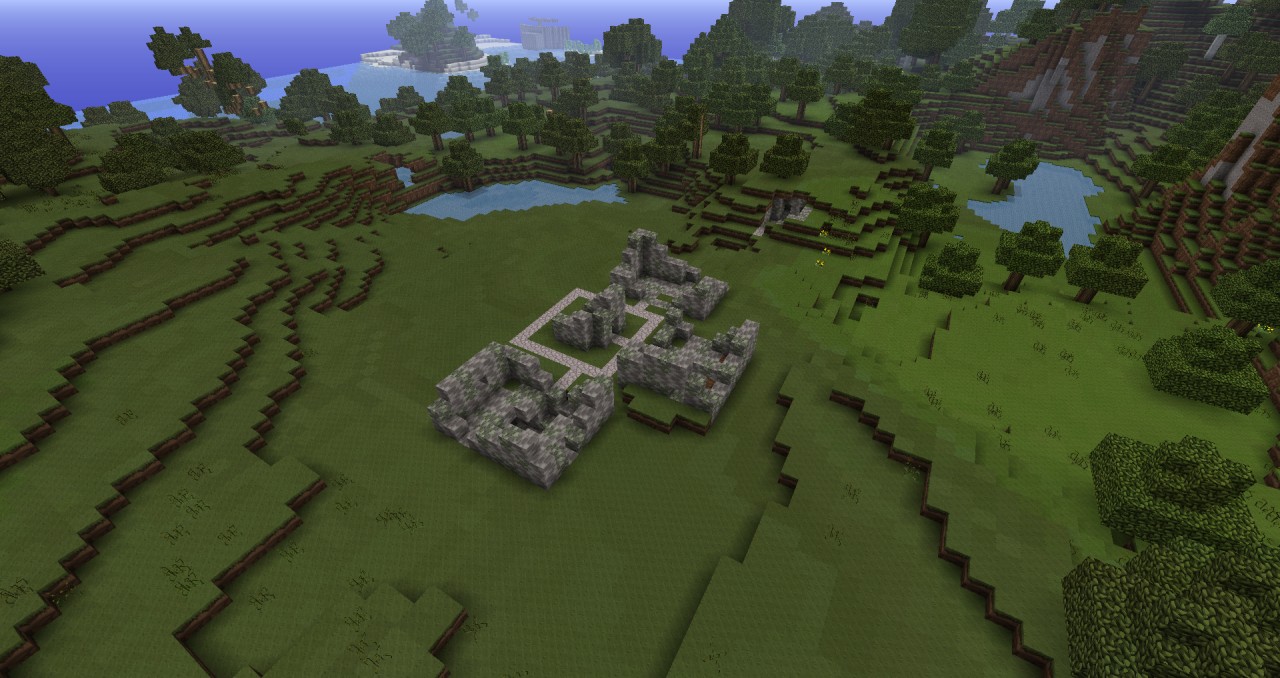 Little Ruined City Handmade Minecraft Map