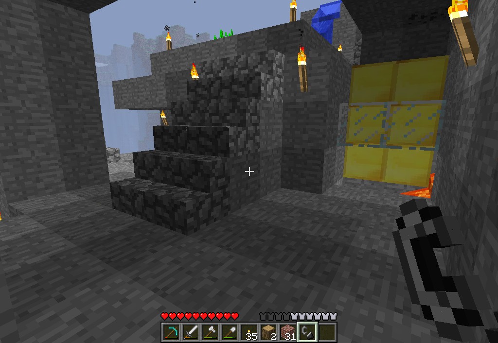 over hang house Minecraft Map