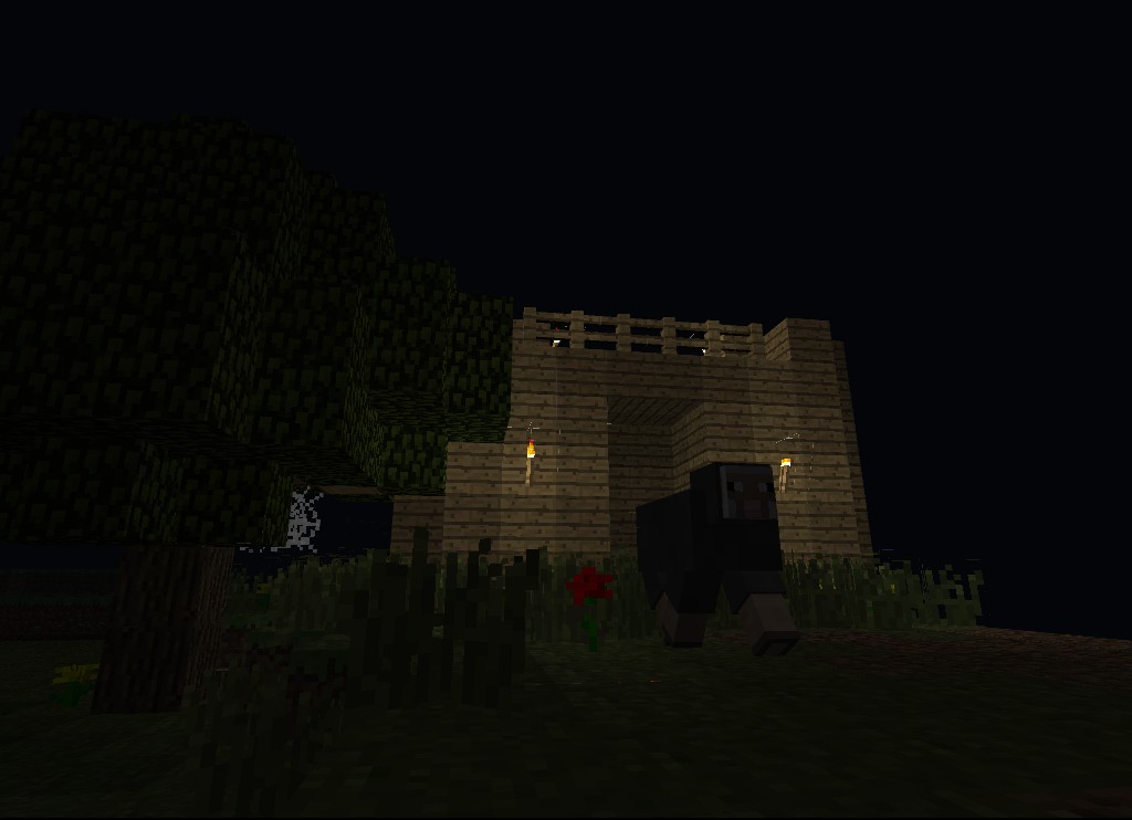 Little cabin made with piston doors Minecraft Map