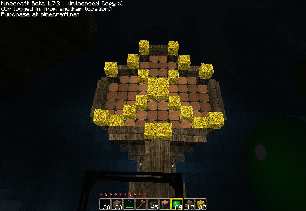 Luminated spawn float Minecraft Map