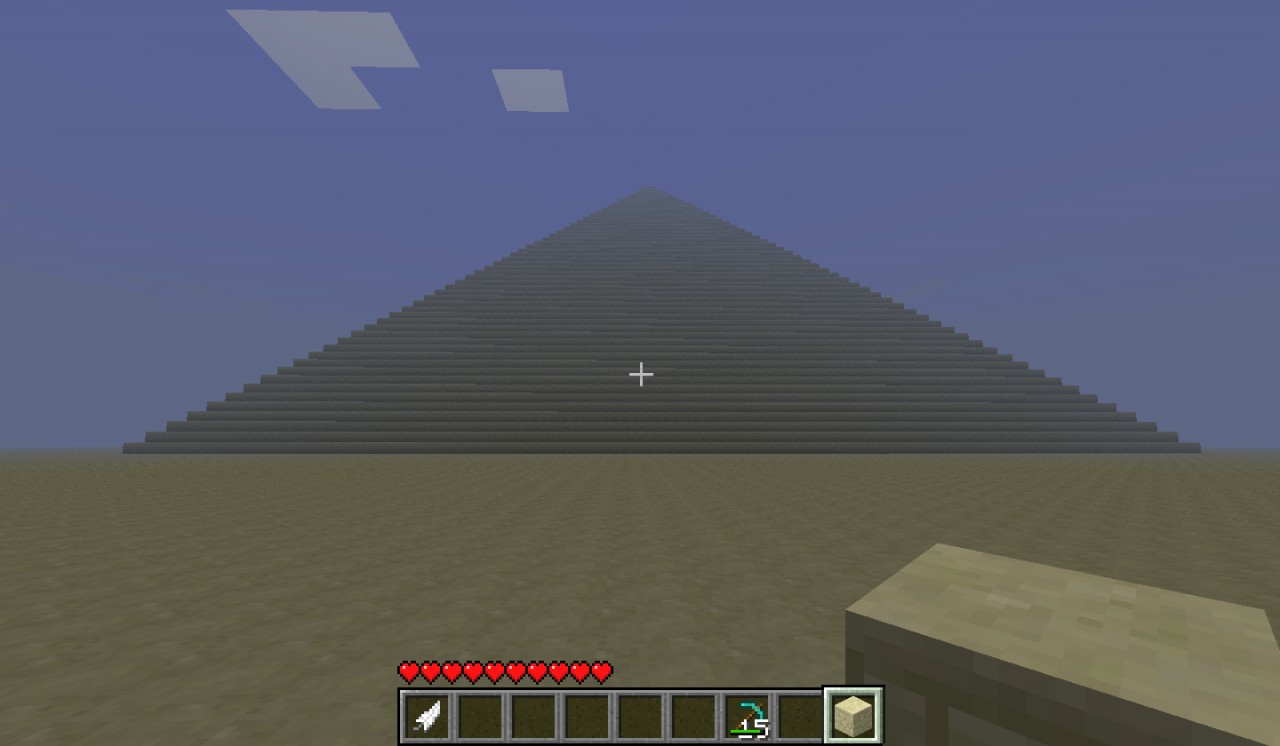 Huge Pyramid and River Project and DownLoad Minecraft Map