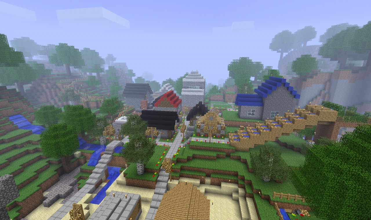 Fort Hernandos + Village Minecraft Map