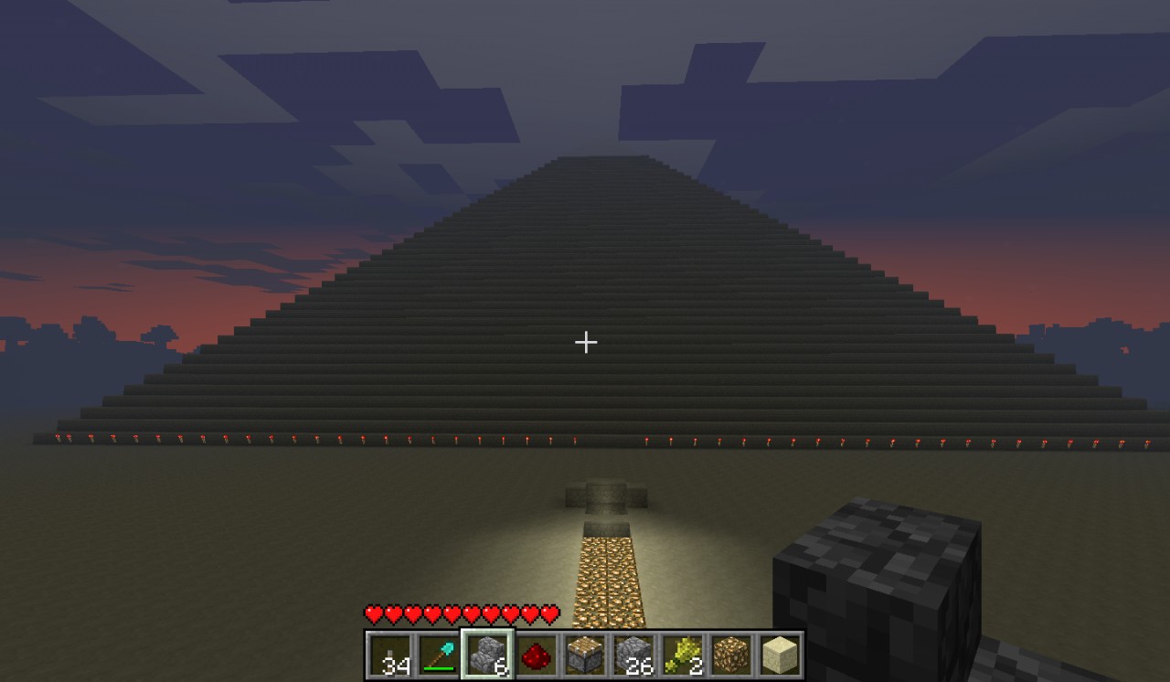 Huge Pyramid and River Project and DownLoad Minecraft Map