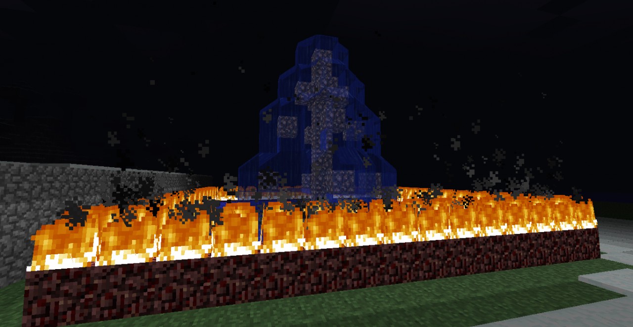 Fire Water Fountain Minecraft Map