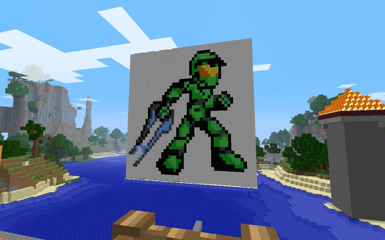 Master Chief Sprite Minecraft Map