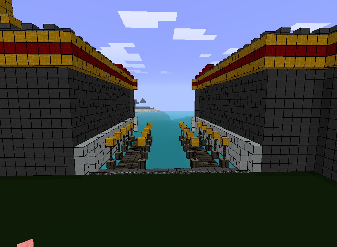 Castle Walls and Port (1.7) Minecraft Map