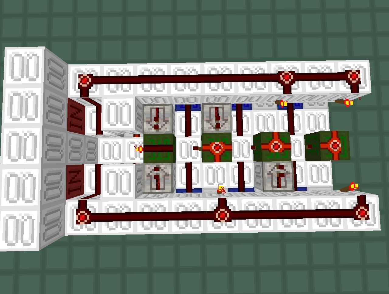 Redstone 2:4 Decoder Minecraft Map