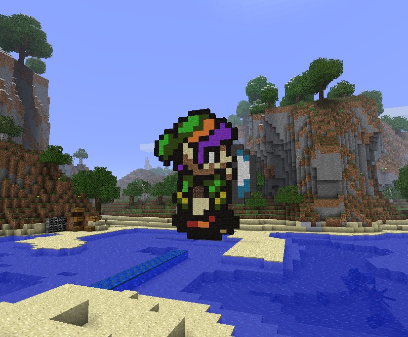 A Link (from Zelda) Sprite for my Friend's Birthday Minecraft Map