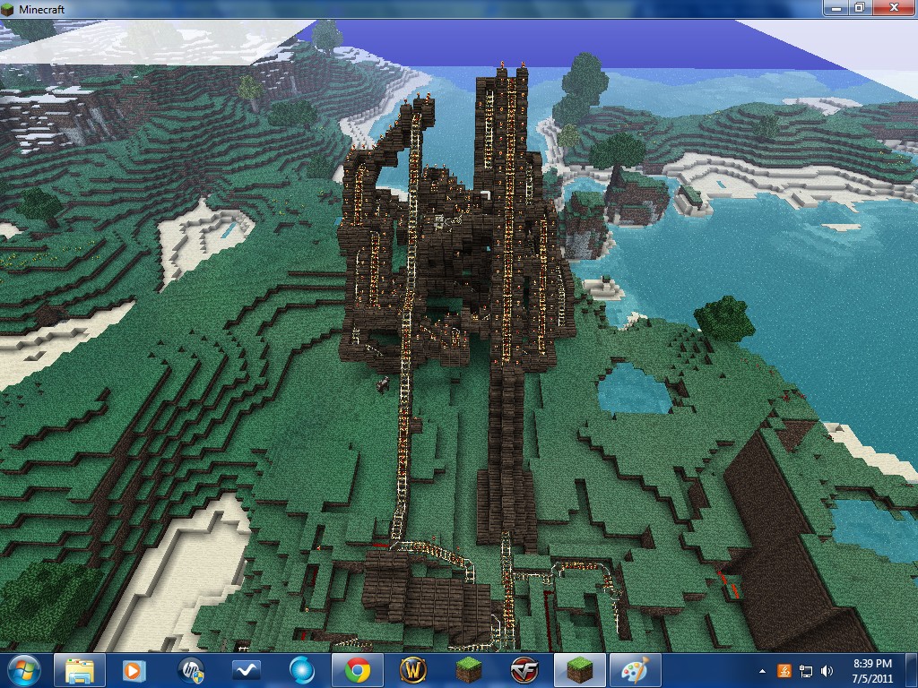 Spiff's Wooden Coaster. NOW WITH CHOICES Minecraft Map