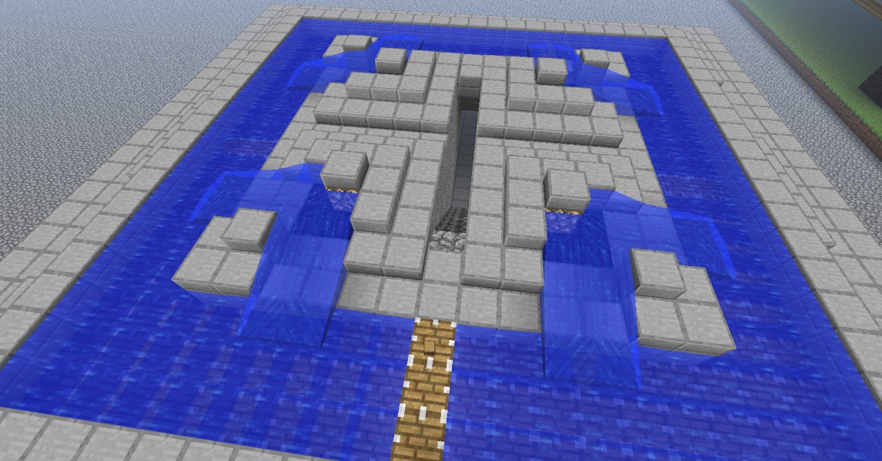 Fountain with secret passage Minecraft Map