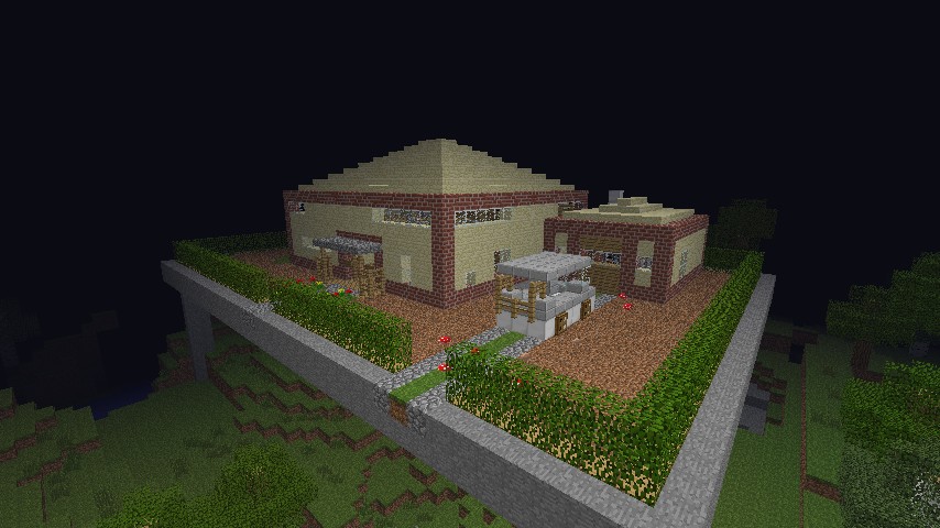 house whit garage Minecraft Map