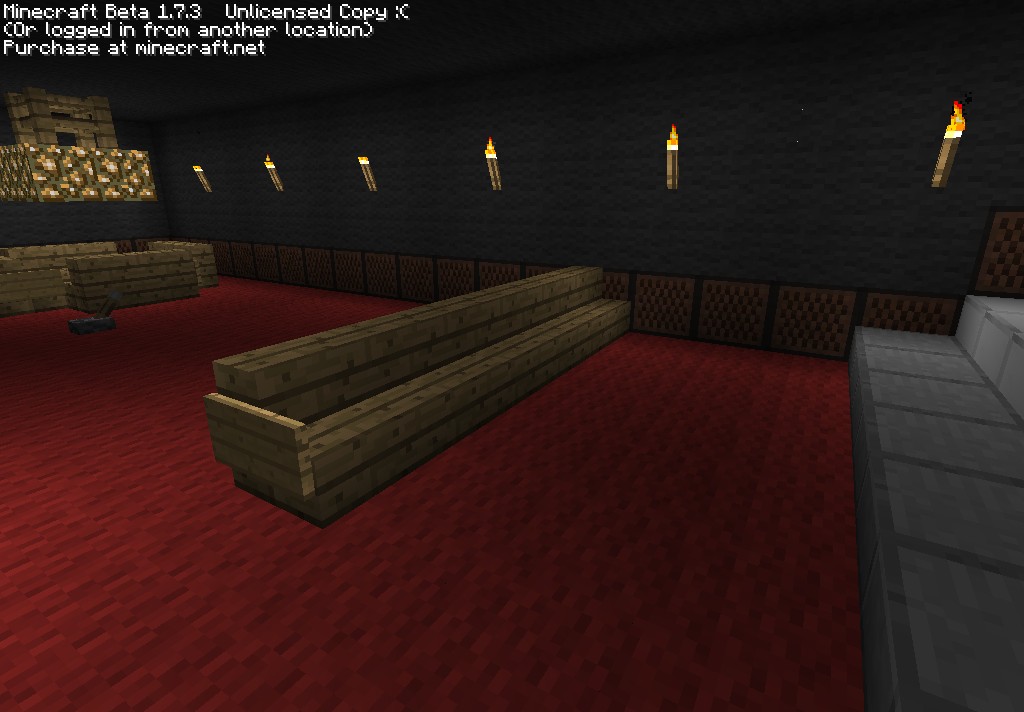 A dining-room and a Church at the same time Minecraft Map