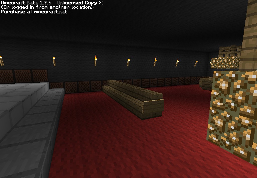 A dining-room and a Church at the same time Minecraft Map