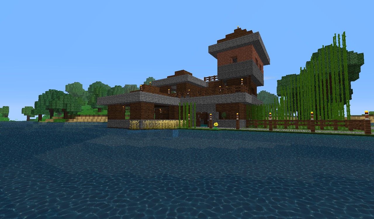 minecraft richy boy 23 starter house with dungeon Minecraft Map