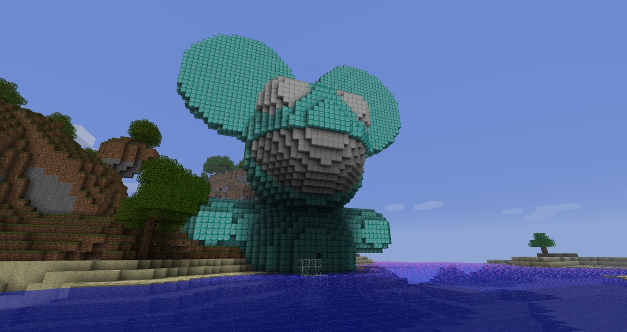 head and upper body of deadmau5 Minecraft Map