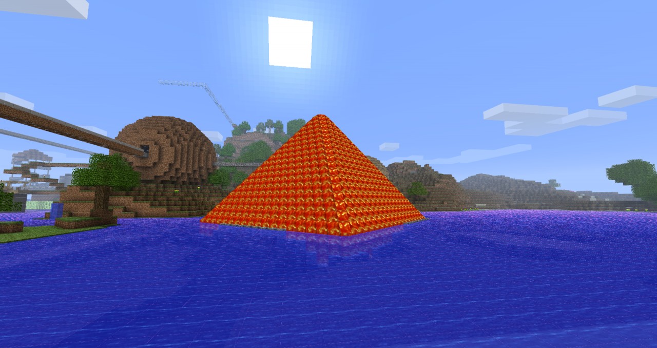 Lava pyramid Minecraft Map