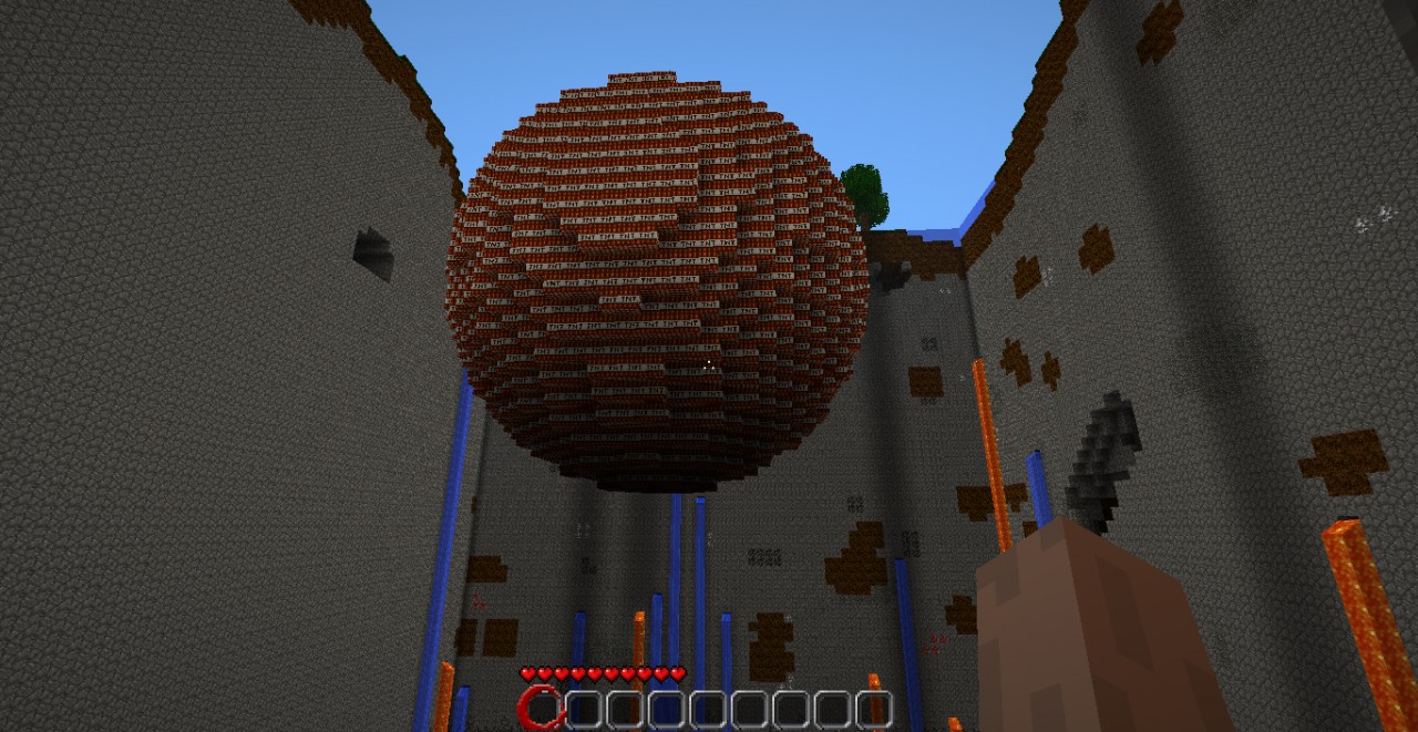 tnt spheres everywhere 2012 Minecraft Map