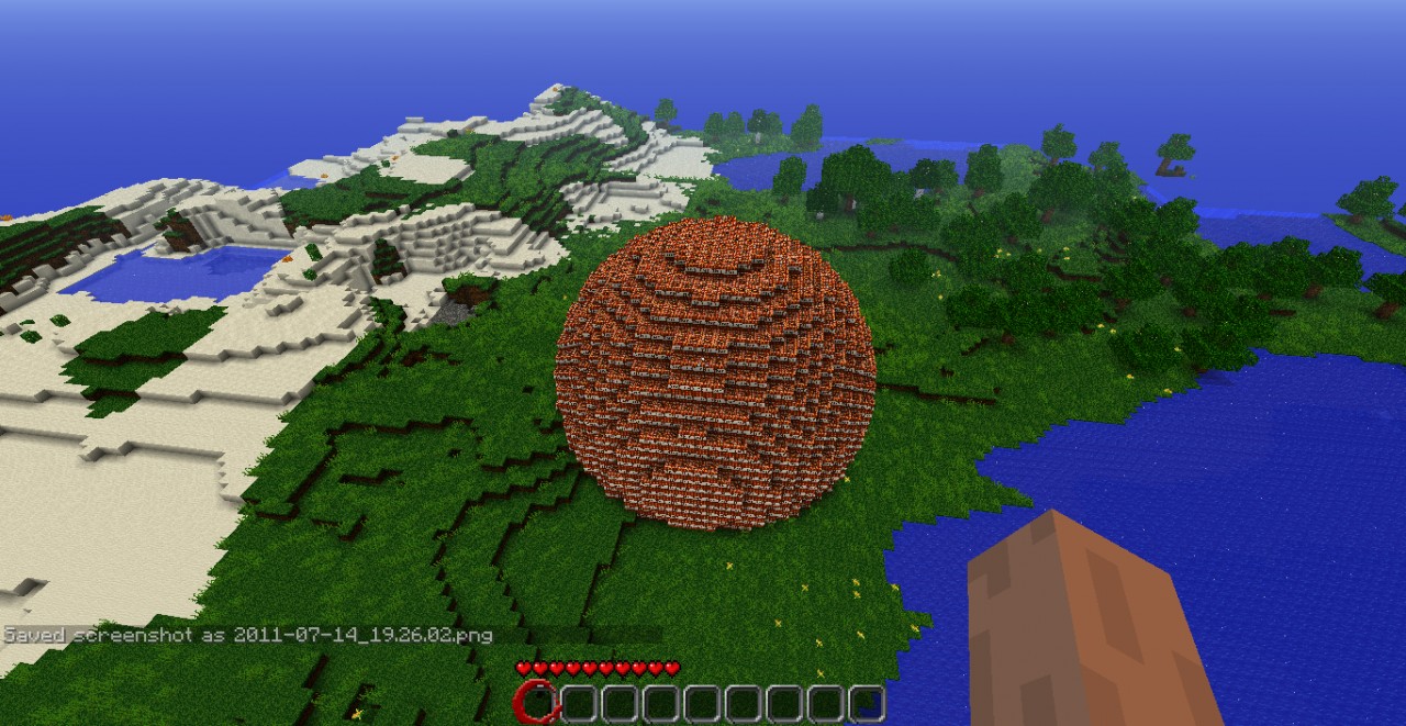 tnt spheres everywhere 2012 Minecraft Map