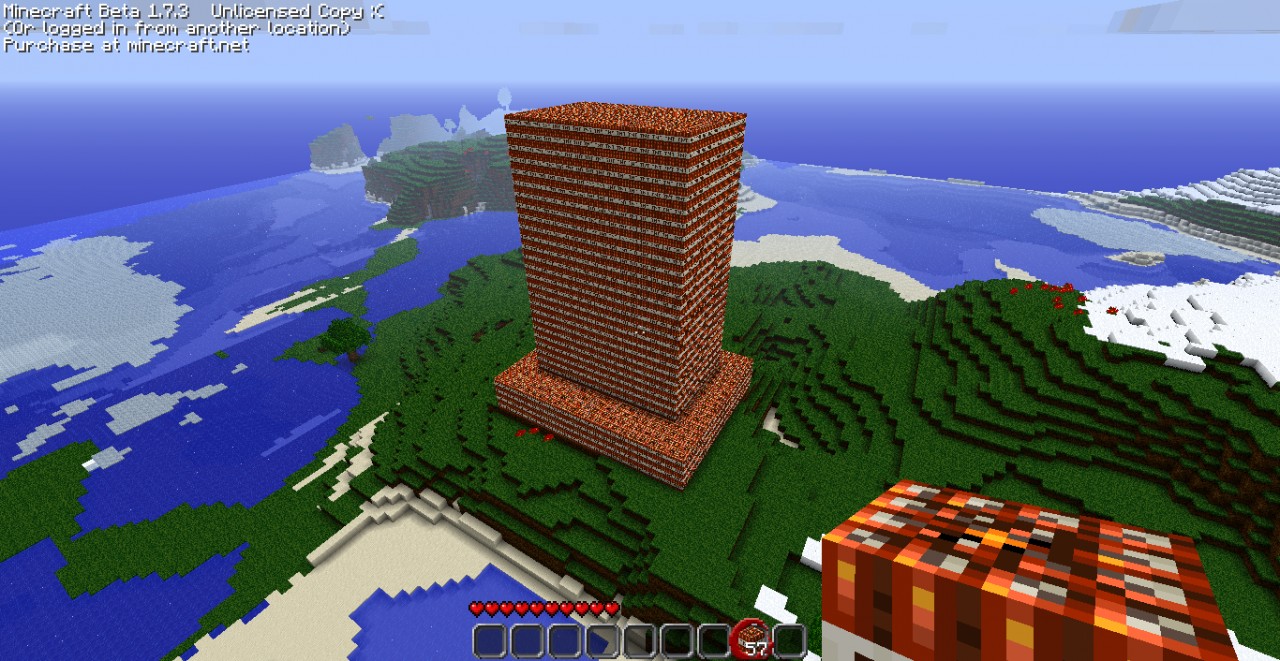 giant megabuild tnt creeper Minecraft Map