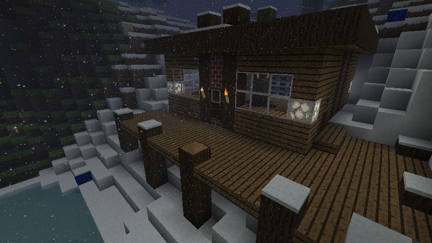 Snowy Cabin Minecraft Map
