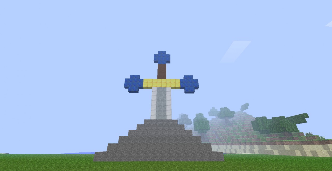 Sword In Stone Minecraft Project Sword Of 5376 Blocks! Minecraft