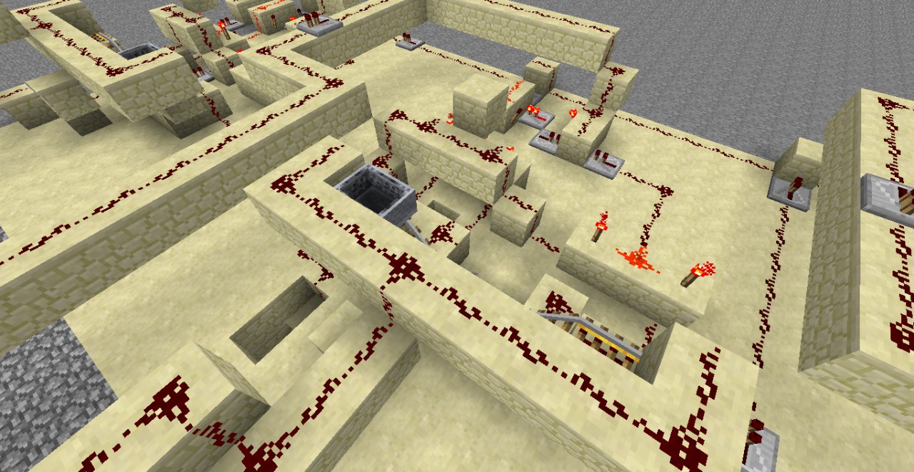 (RDF) Minecart based 4 bit memory Minecraft Map