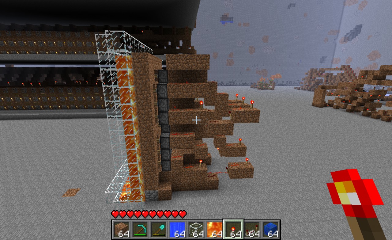 7-Segment Display using Pistons Minecraft Map