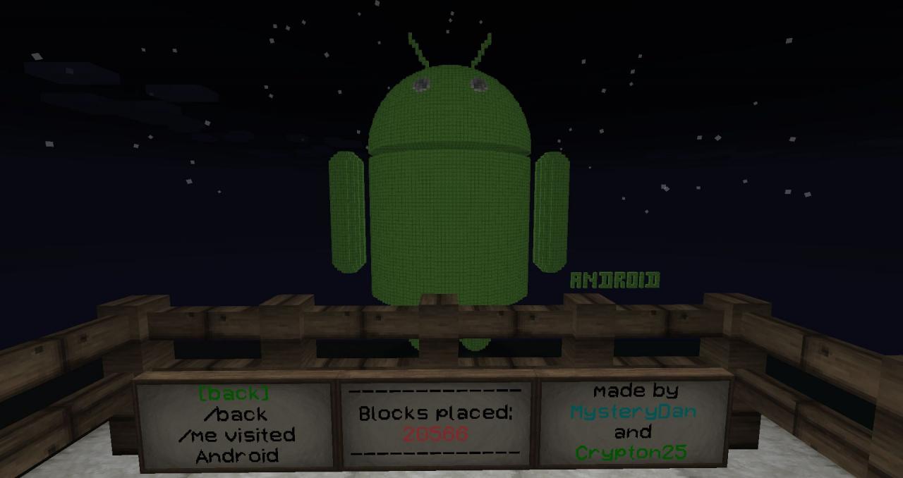 ANDROID - The green little guy Minecraft Map