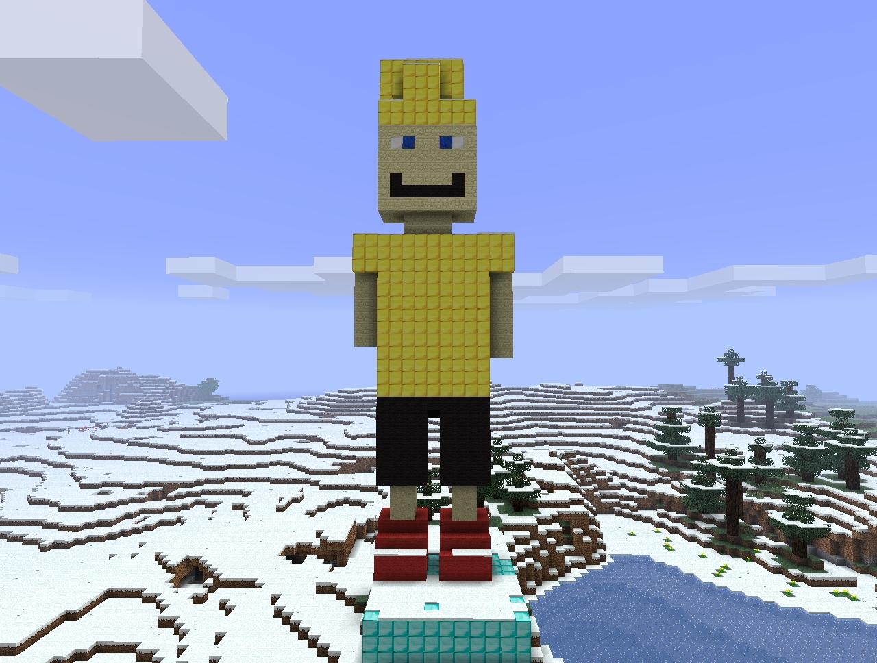 Giant Gold Boy Minecraft Map