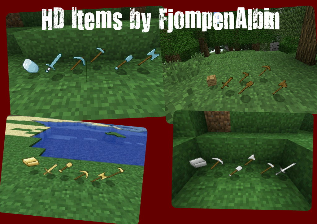 [1.7.3] HD Items by FjompenAlbin v1.5 Minecraft Texture Pack