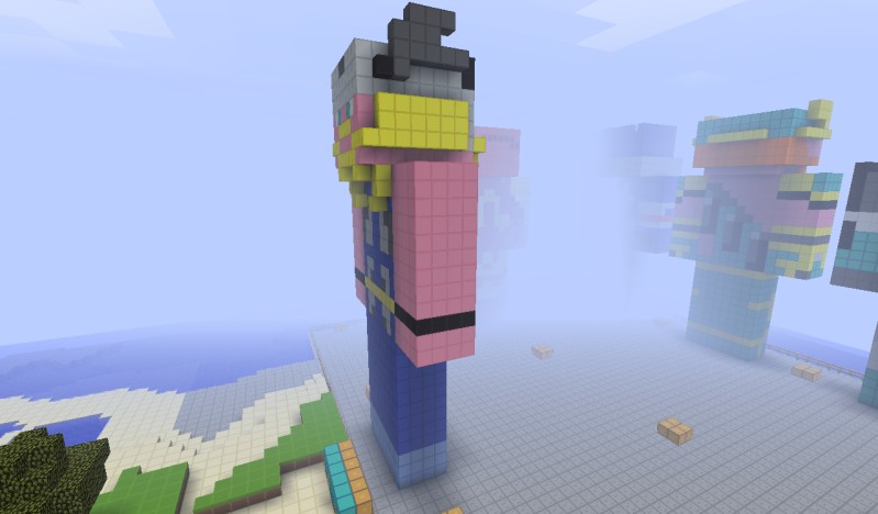 Pixel art ( Statue ) Minecraft Map