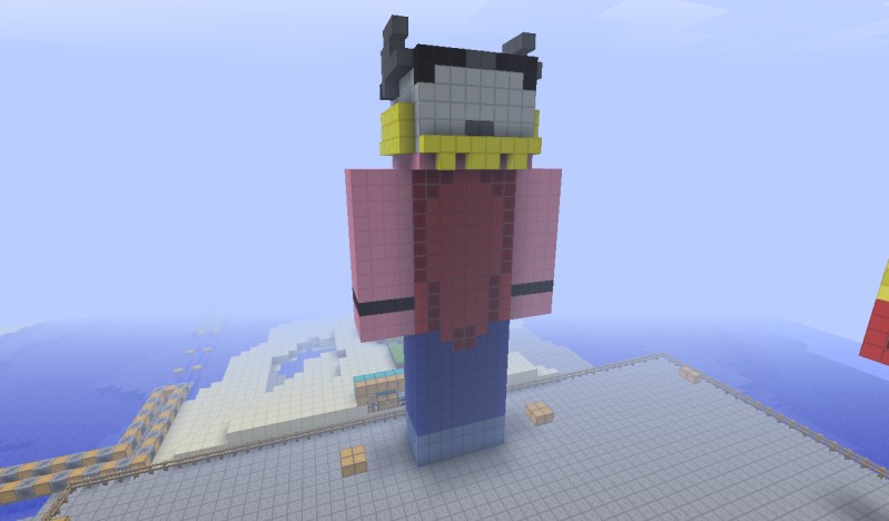 Pixel art ( Statue ) Minecraft Map