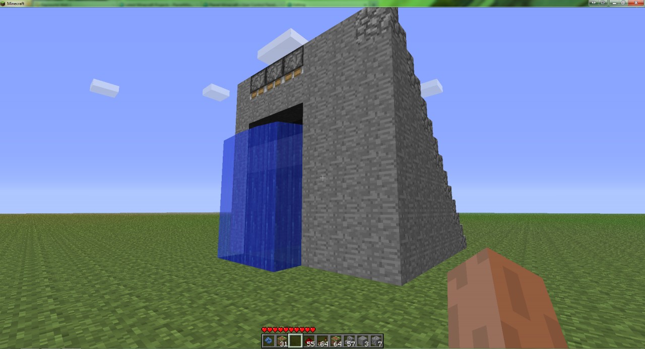 Easy manual waterfall Minecraft Map