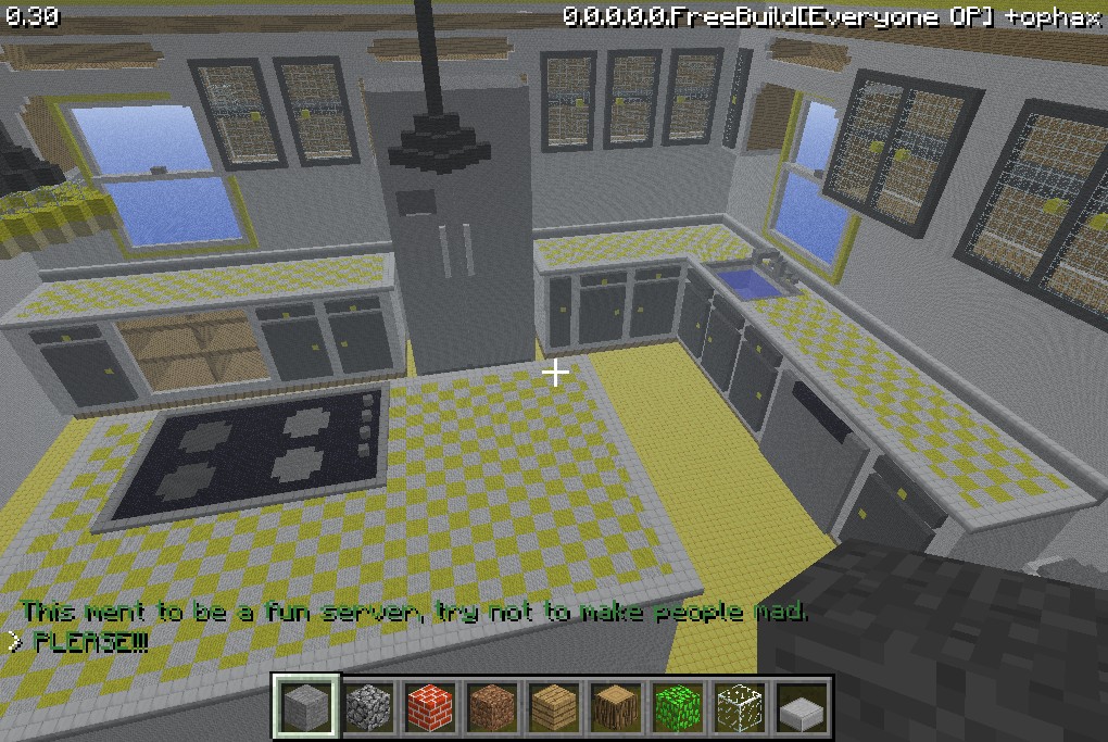 "lifesize" Kitchen Minecraft Map