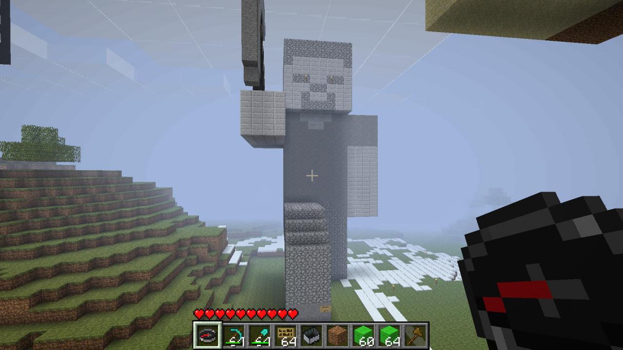 Giant steve Minecraft Map