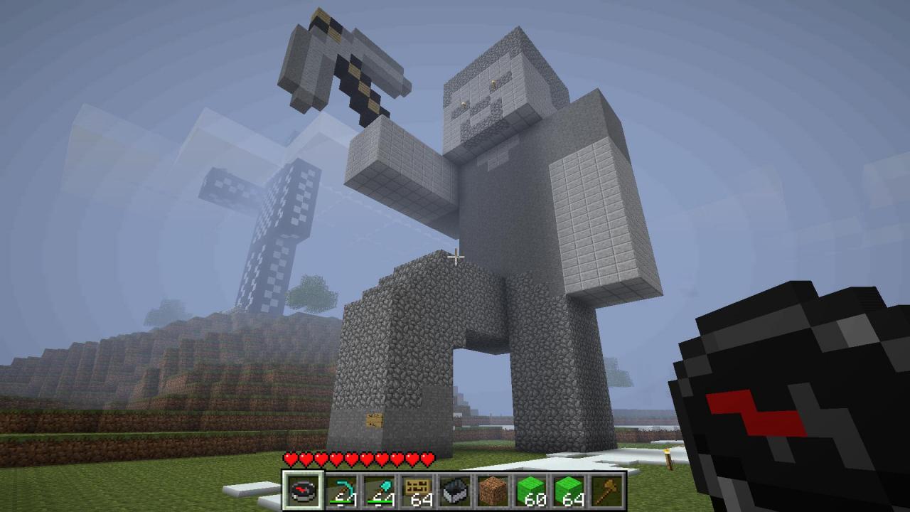 Giant steve Minecraft Map