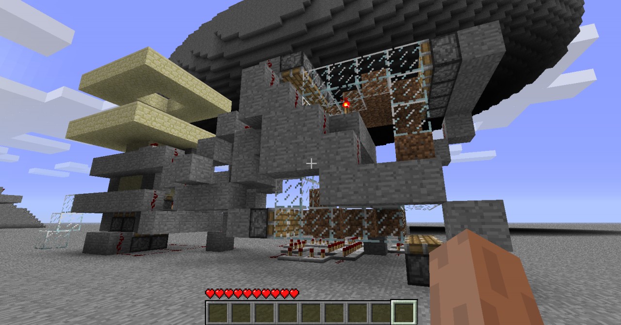 Three blocks high piston elevator Minecraft Map