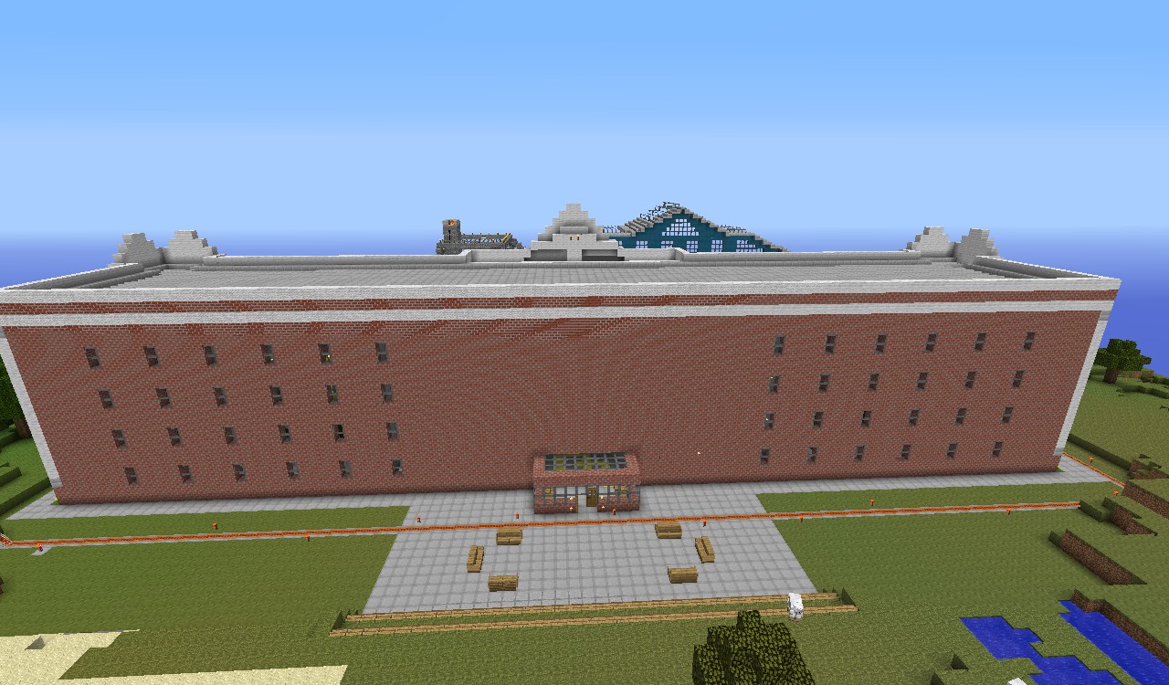 Huge Brick Library Minecraft Map