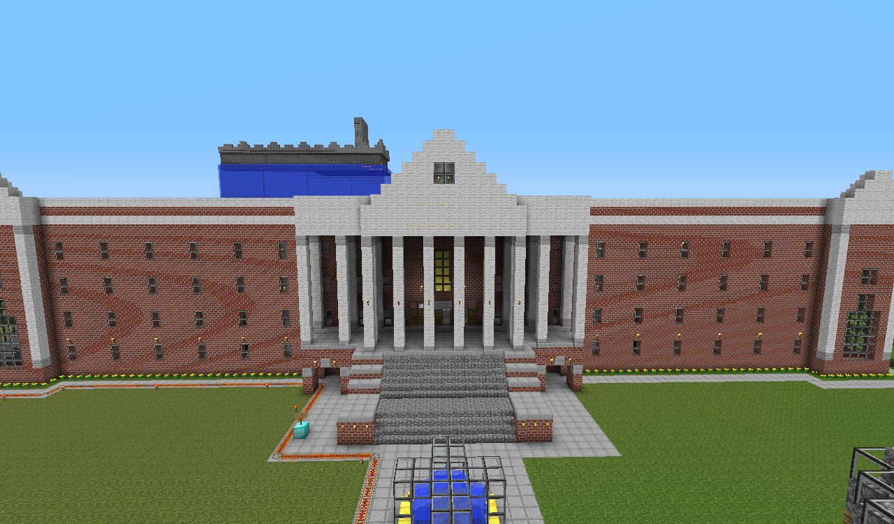 Huge Brick Library Minecraft Map